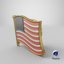 3D usa flag lapel pin - TurboSquid 1648915