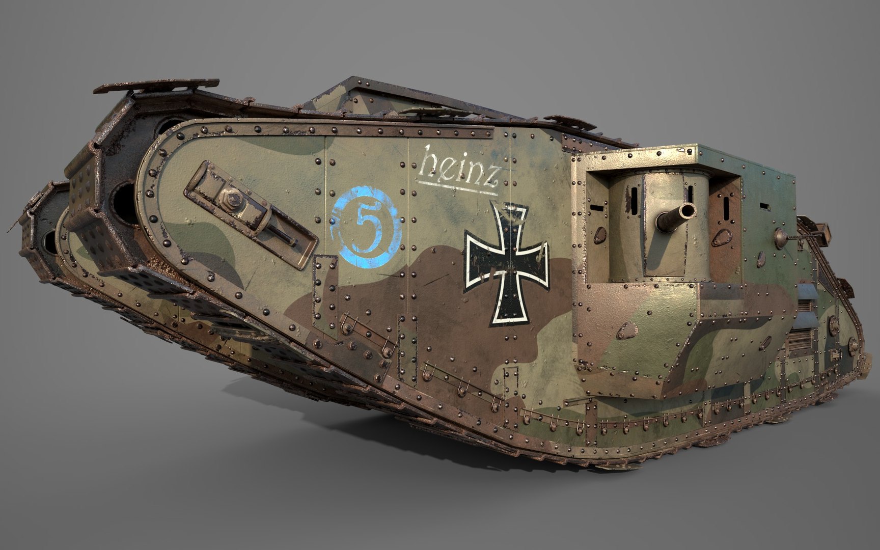 3D tank mark iv male - TurboSquid 1663623