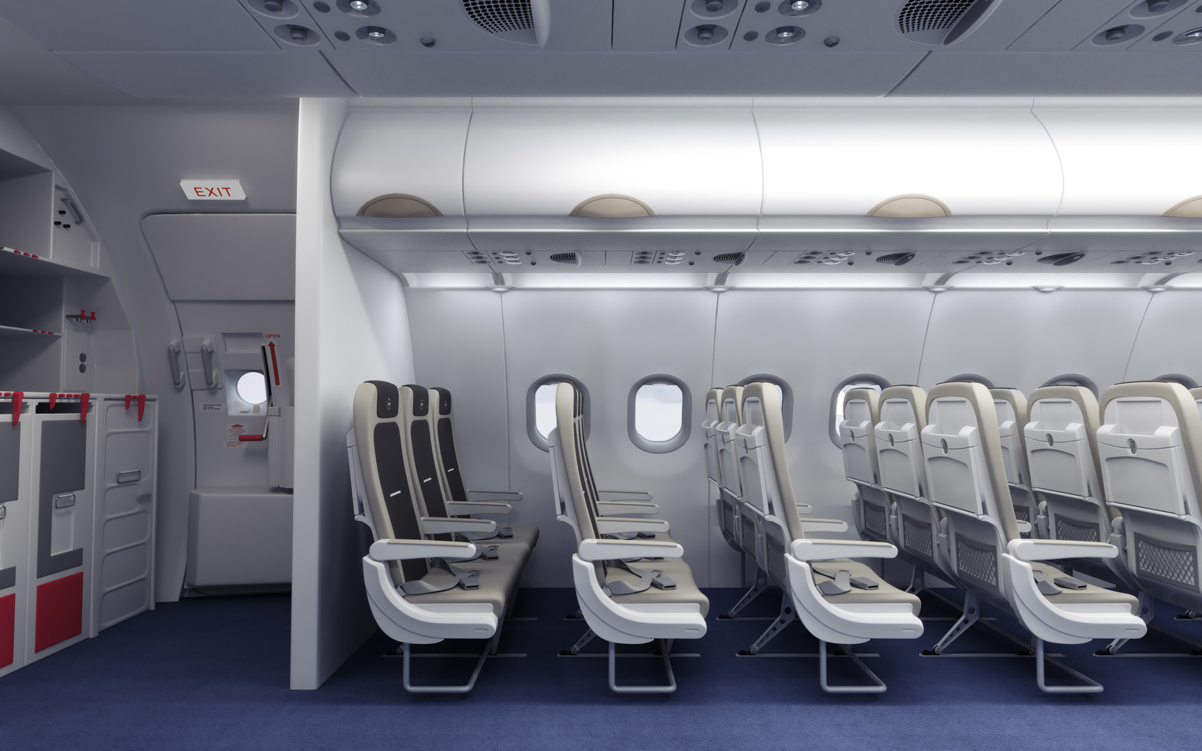 Airbus A320 Neo com interior e cabine Modelo 3D - TurboSquid 1662565