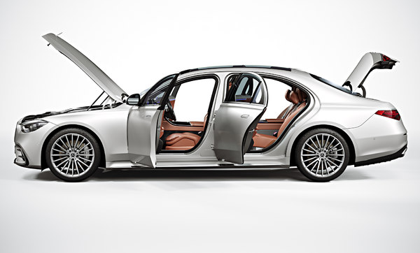 2021 mercedes-benz s-class long 3D model - TurboSquid 1664137