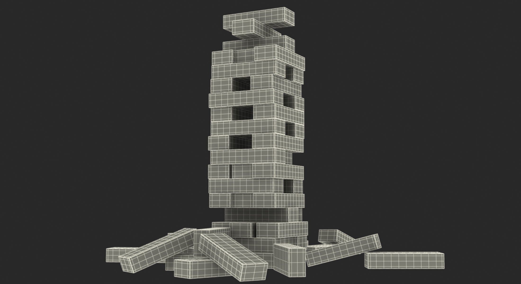 3D jenga - TurboSquid 1664555