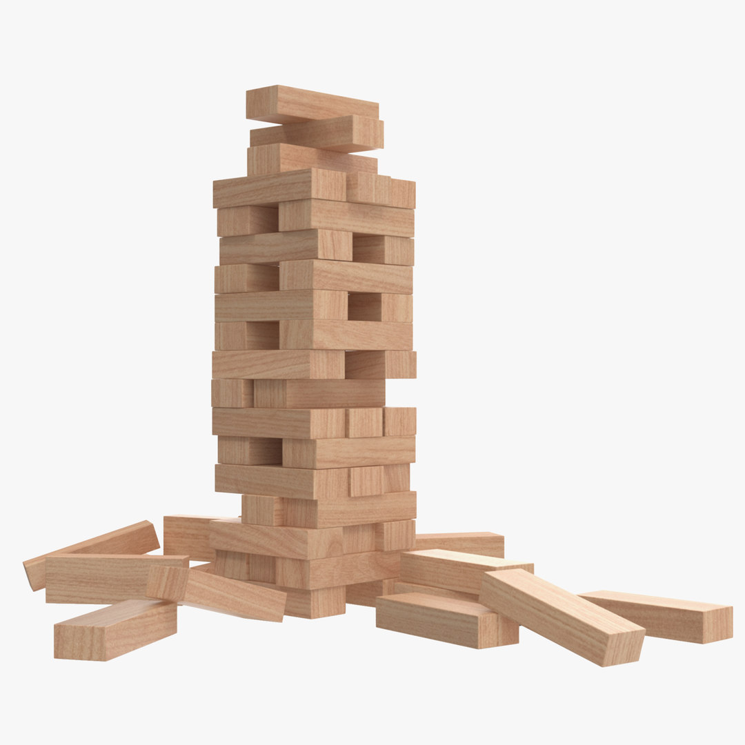 3D jenga - TurboSquid 1664555
