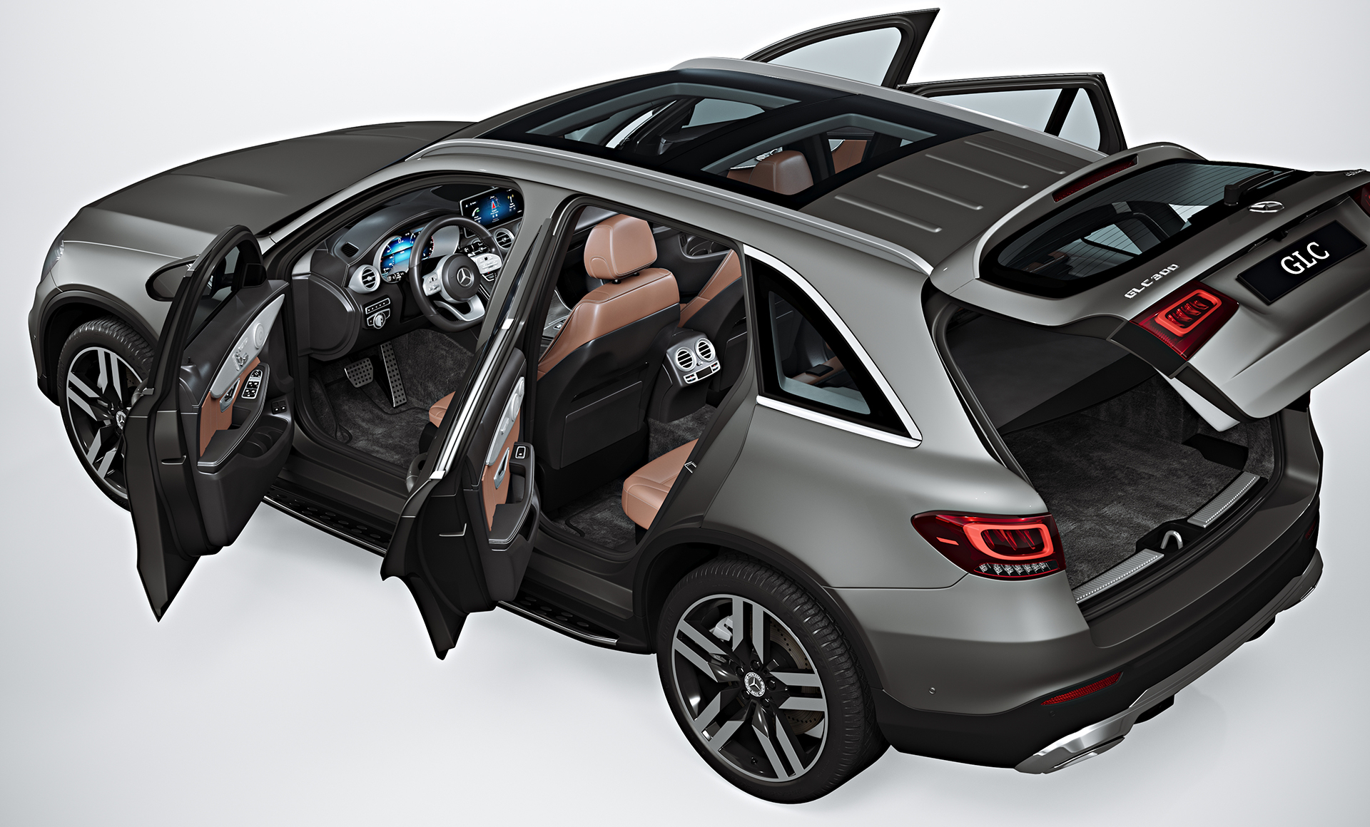 2020 mercedes-benz glc 3D model - TurboSquid 1411053