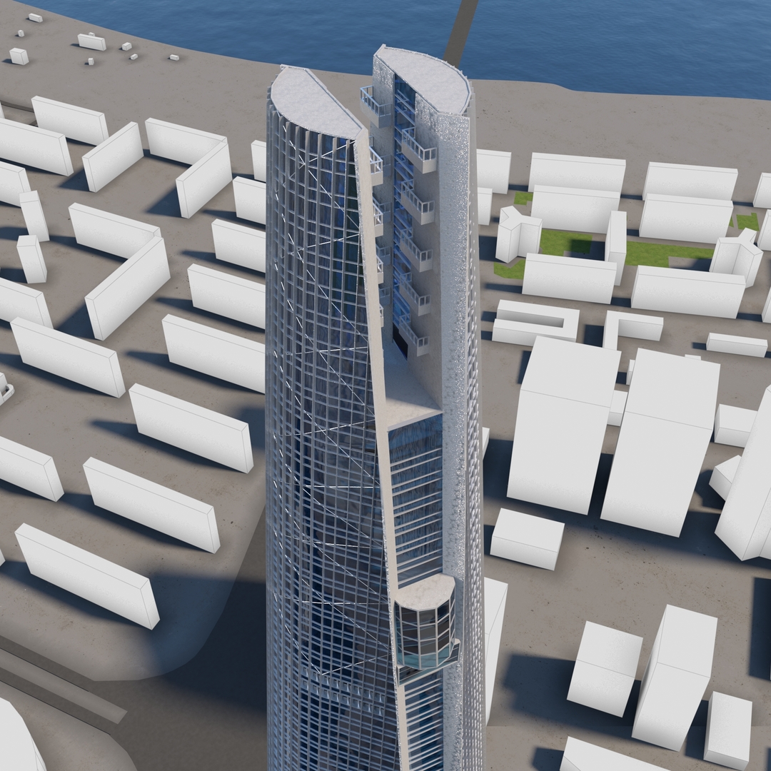 3D lotte world tower environment - TurboSquid 1666141