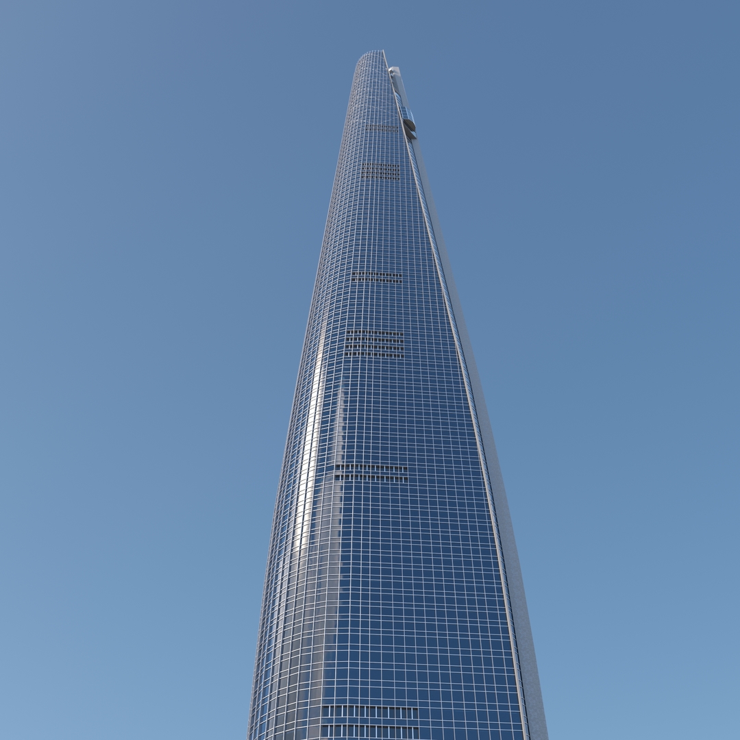 3D lotte world tower environment - TurboSquid 1666141