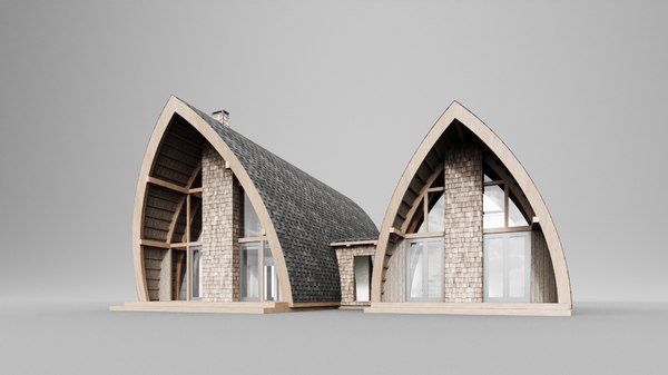 Cottage house 3D model - TurboSquid 1665876