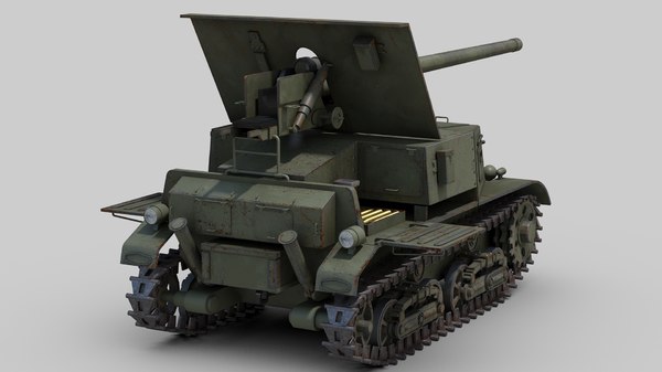 ww2 zis 30 anti tank 3d model