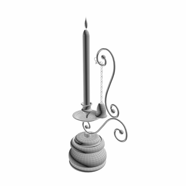 Vintage candlestick 3D model - TurboSquid 1667205
