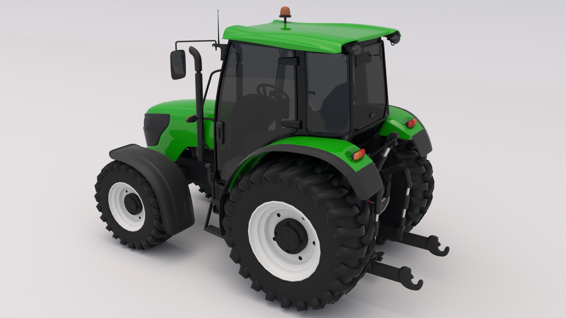 3D model tractor green - TurboSquid 1559601