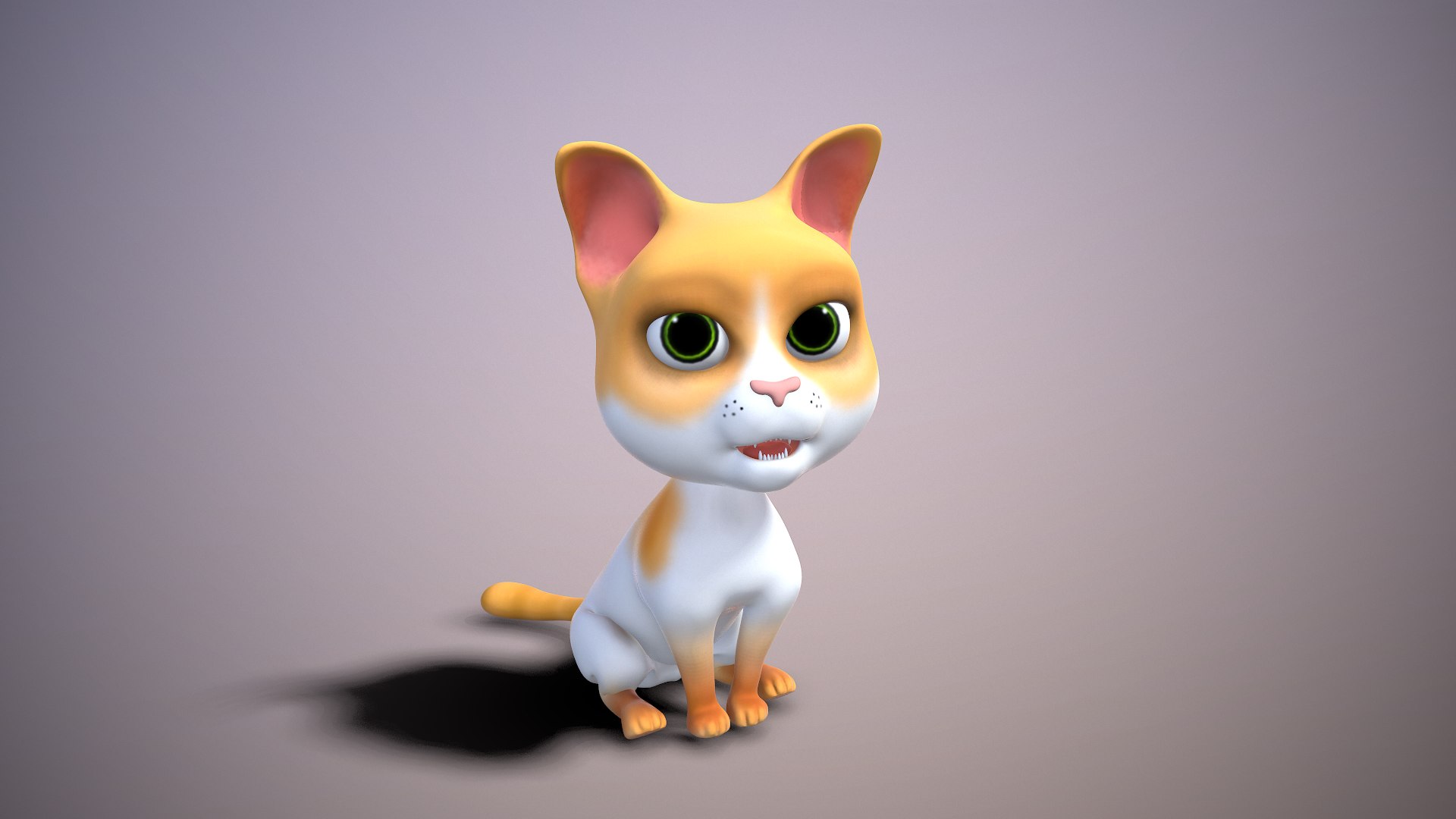 cartoon young ccat 3D-Modell - TurboSquid 1667743
