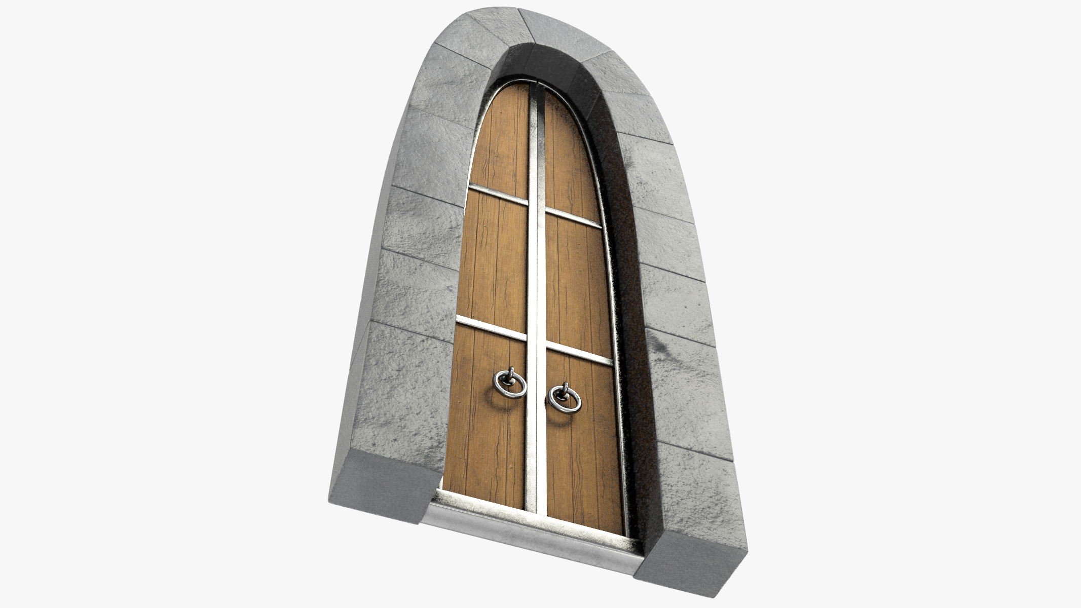 3D stylized medieval building parts model - TurboSquid 1686623