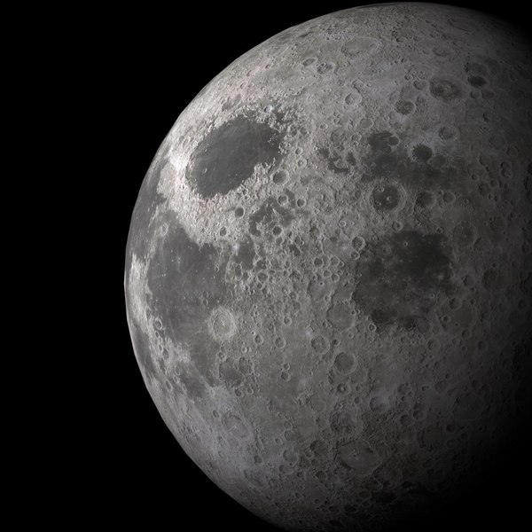 modelo 3d Luna realista - TurboSquid 1670525