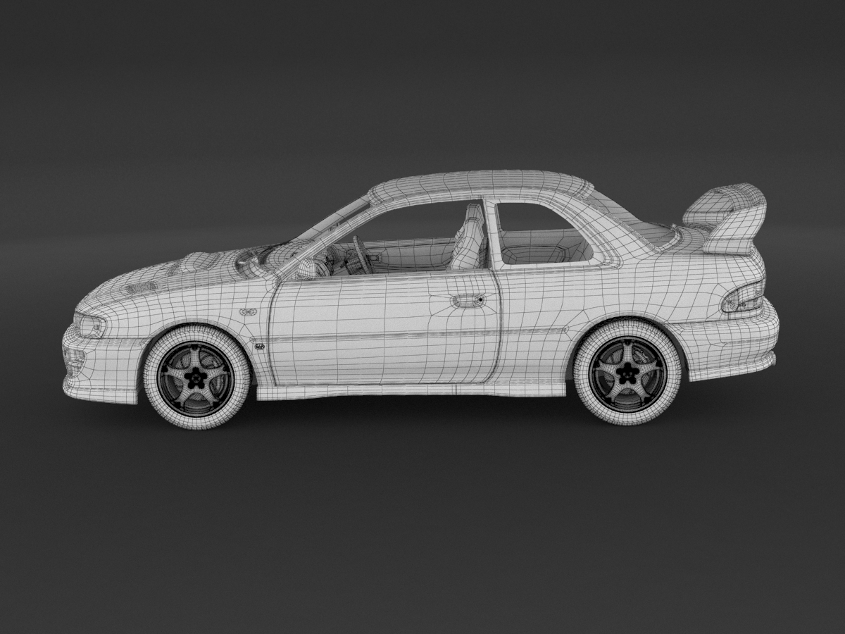3D subaru impreza wrx - TurboSquid 1670992