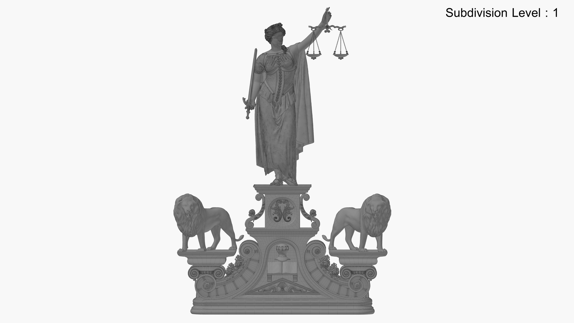 3ds max lady justice