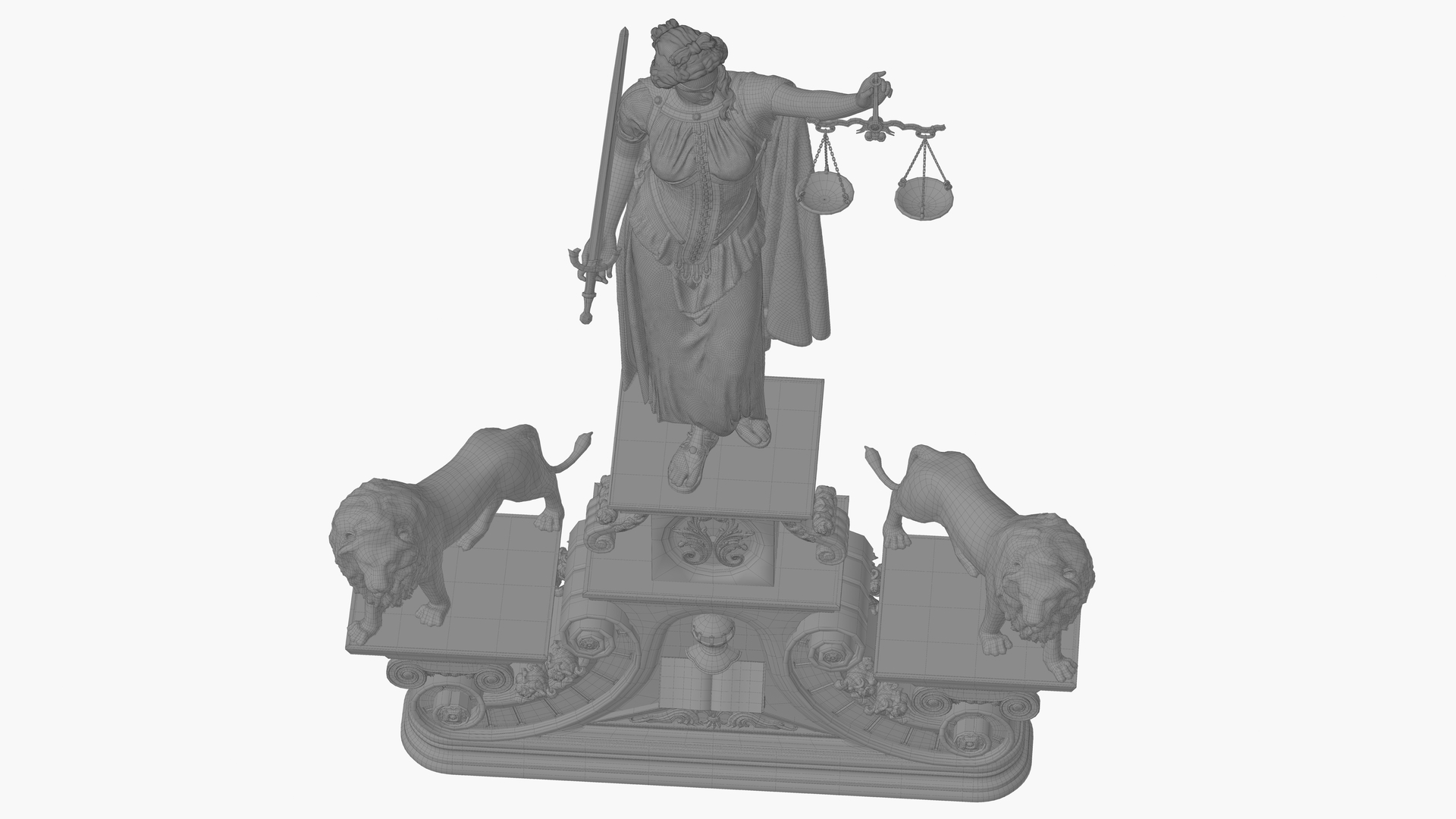 3ds max lady justice