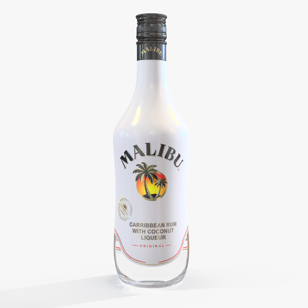 modelo 3d Ron Malibu Caribbean Coconut 750ml Botella - TurboSquid 1672974