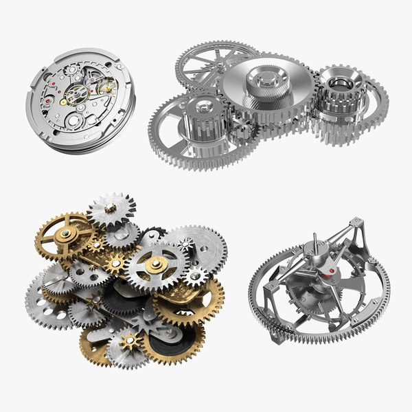 watch mechanism 3d model