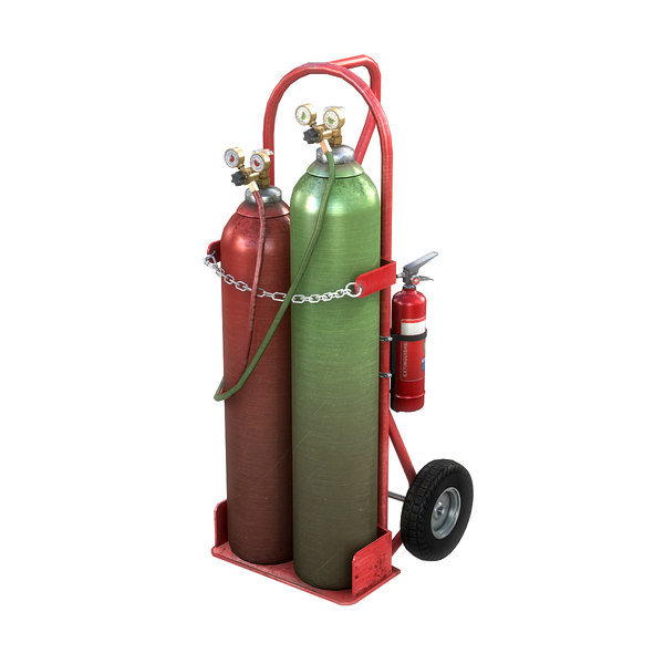 3D oxy-acetylene cart - TurboSquid 1379988