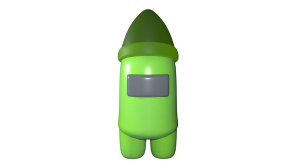Green crewmate model - TurboSquid 1673131
