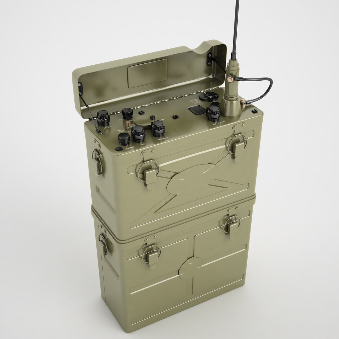 Military radio scr-300 3D - TurboSquid 1673185