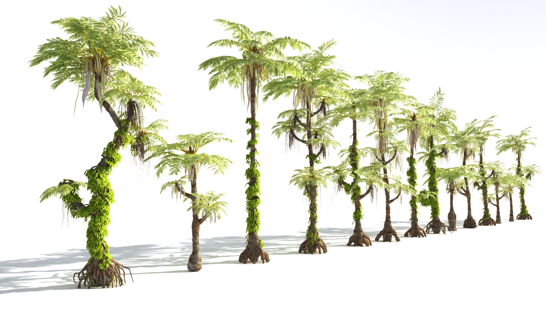 Jurassic Trees Animated Pack 3D 모델 - TurboSquid 1673980