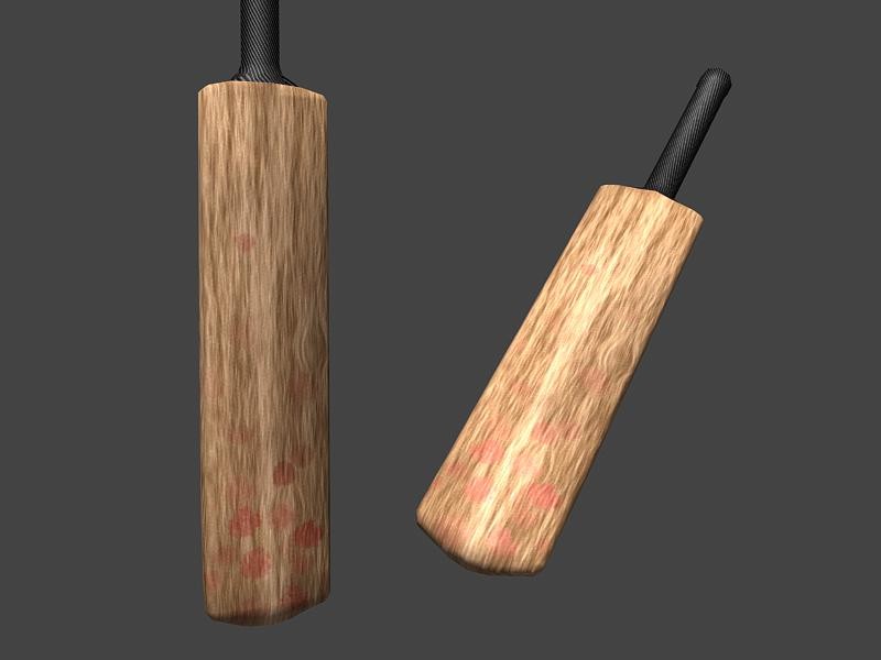 cricket bat 3d model