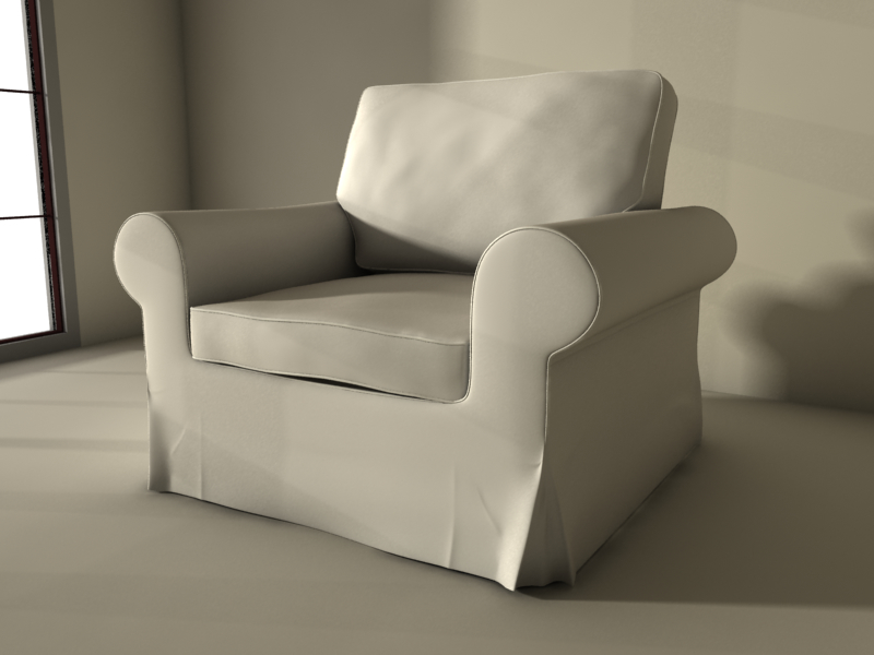 ikea ektorp armchair 3d max