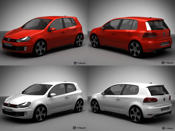 Volkswagen Golf 3D Models for Download | TurboSquid