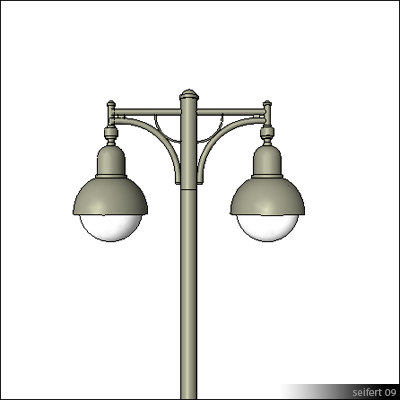 Building Revit Family Historic Street Lamp