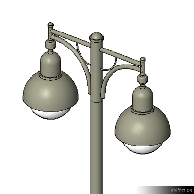 Building Revit Family Historic Street Lamp